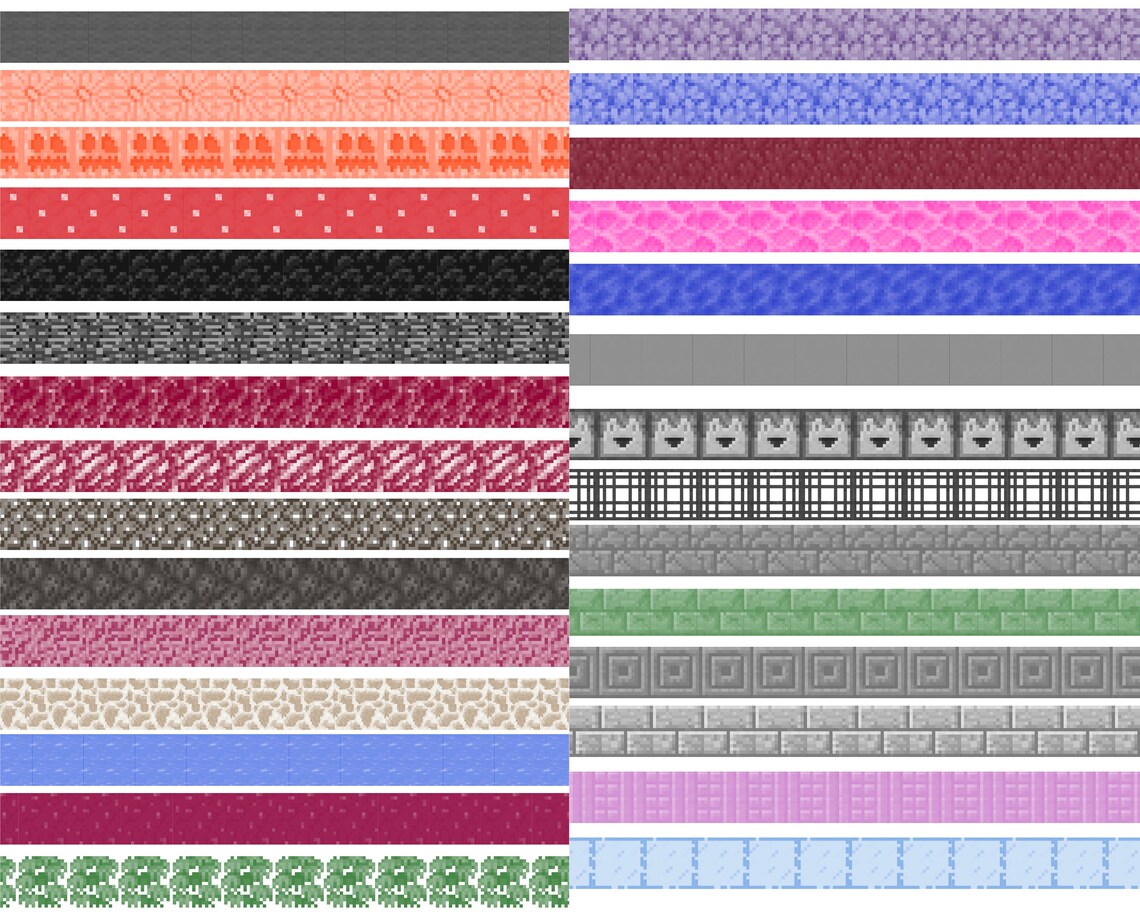 Minecraft Brush Set Minecraft Brushes Procreate Brushes - Etsy