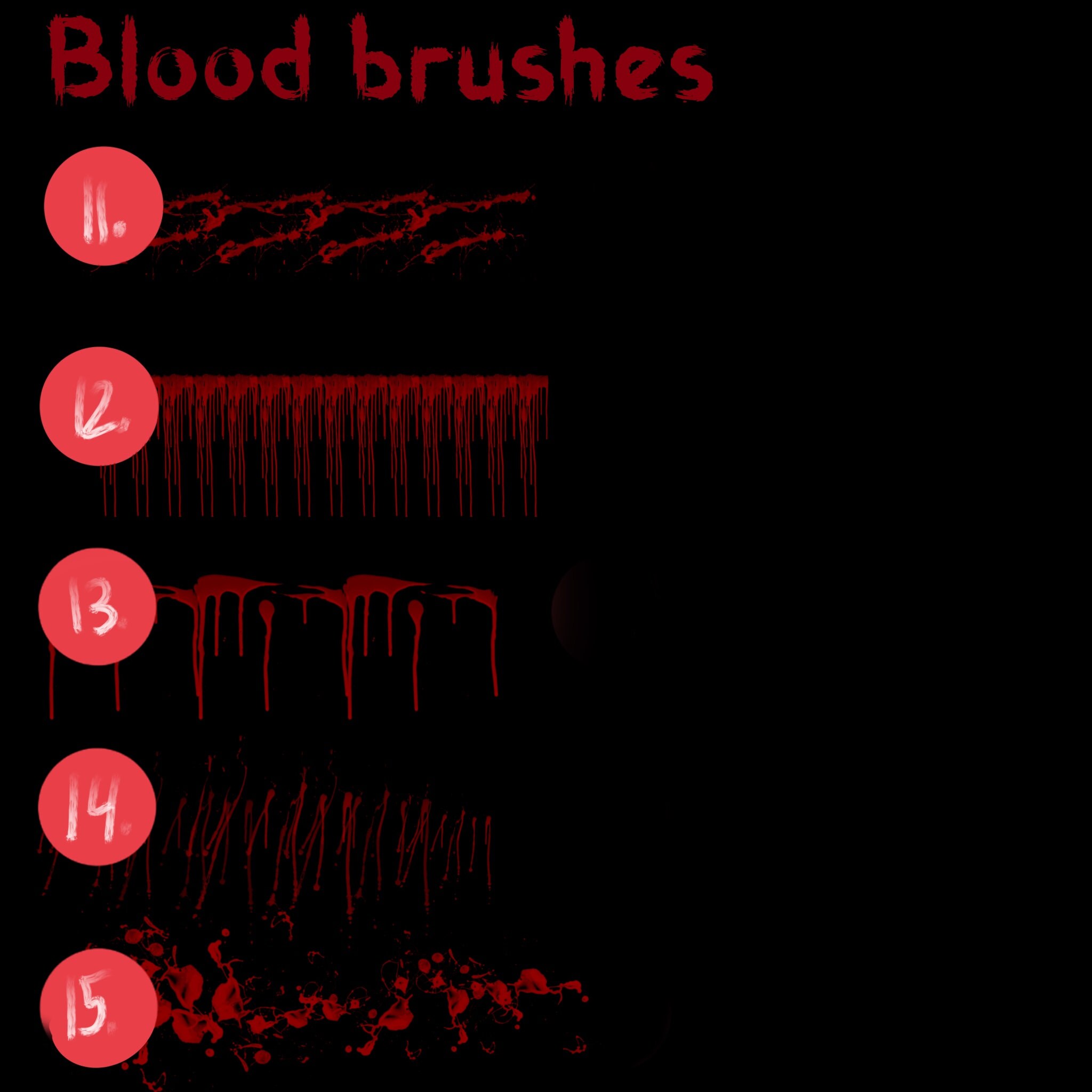 Halloween Brush Set Horror Brush Set Procreate Brush Set - Etsy