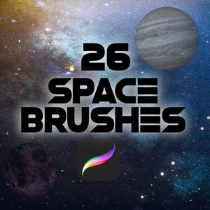 Space Brush Set, Star Brushes, Galaxy Brushes, Planet Brushes ...