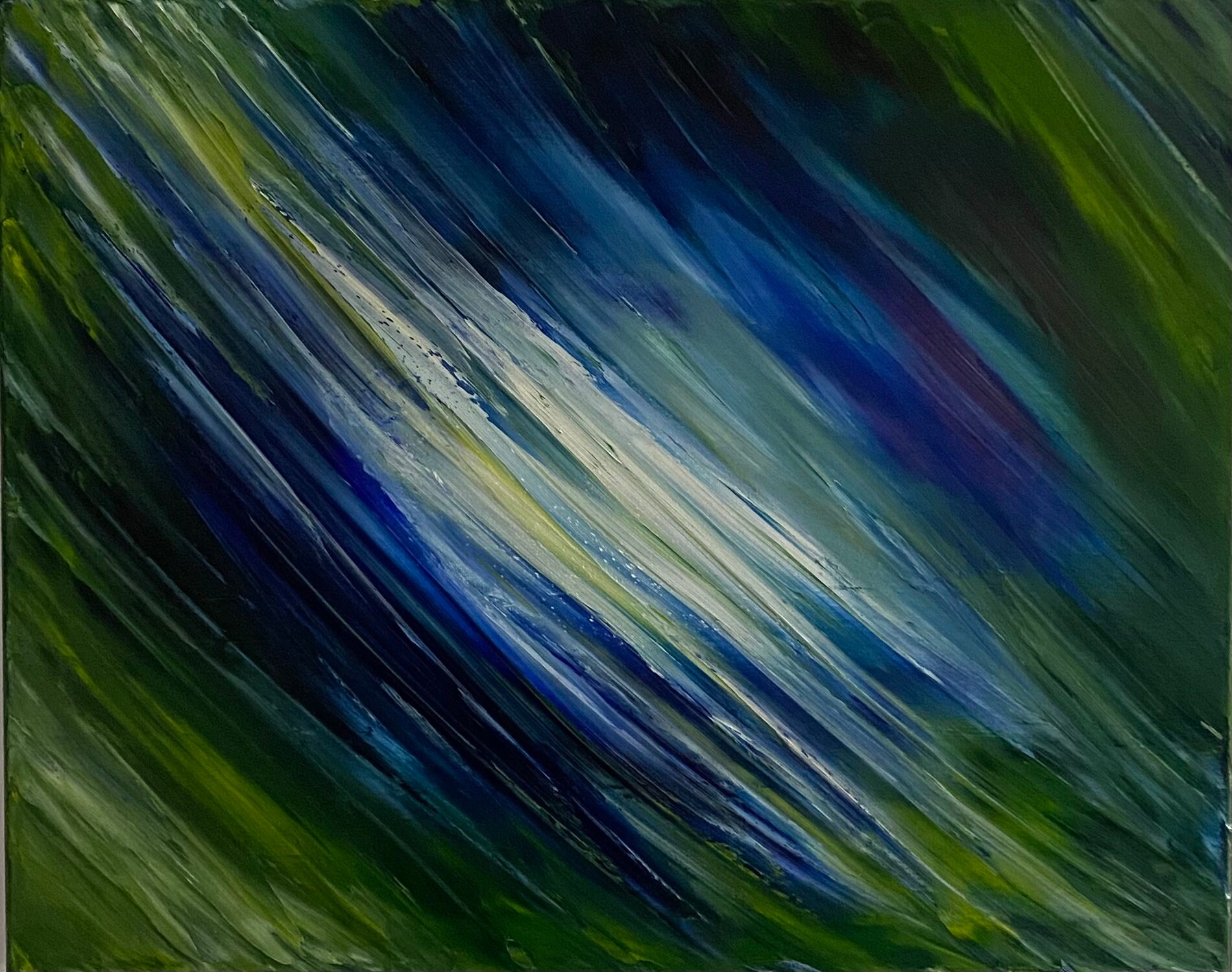 Blue Green Abstract - Etsy