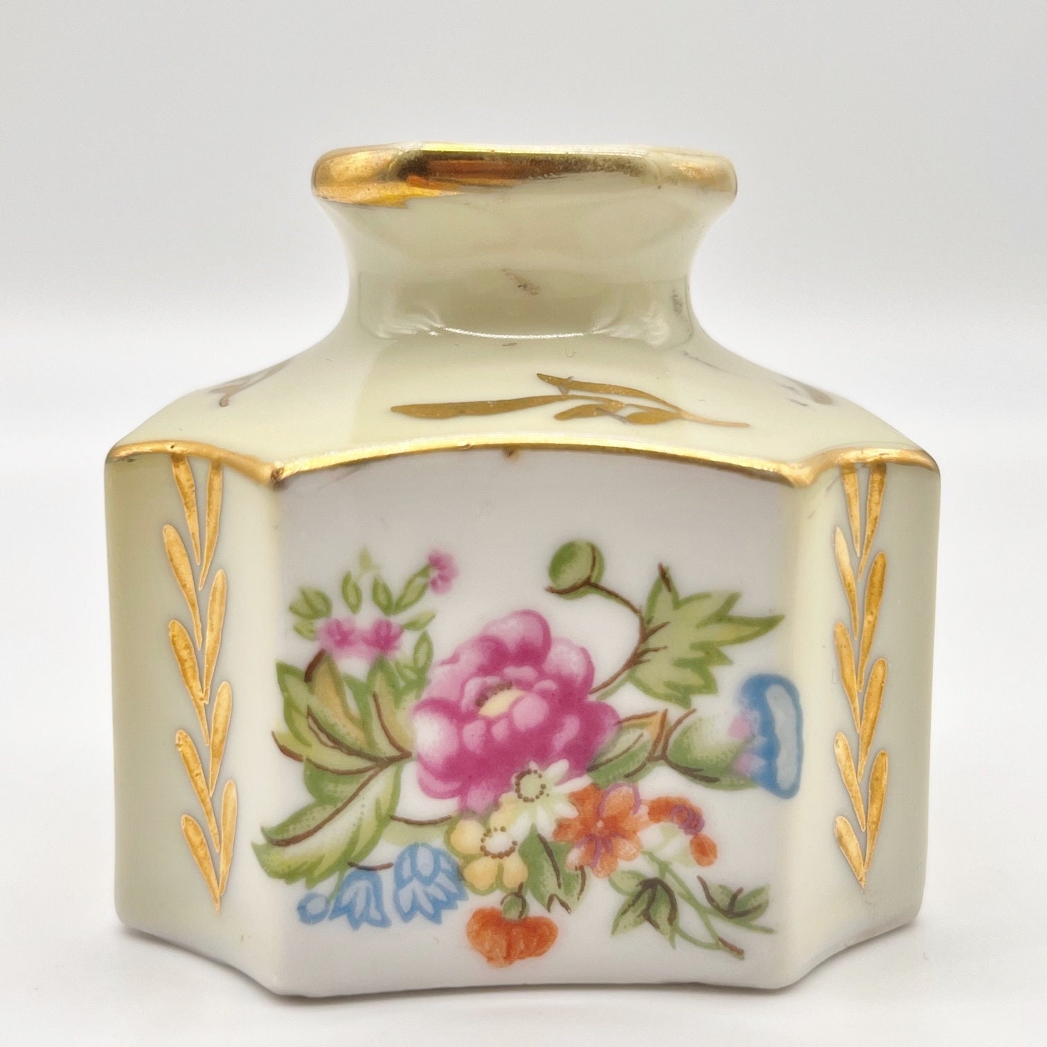 Antique Kalk Germany Porcelain Floral Gold Fountain Pen Rest - Etsy