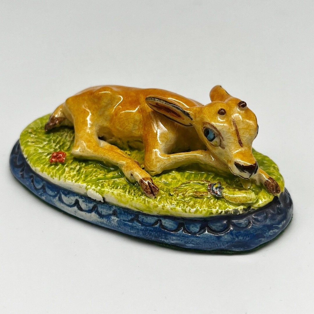 Exquisite Vintage Basil Matthew England Porcelain Baby Deer Figurine - Etsy