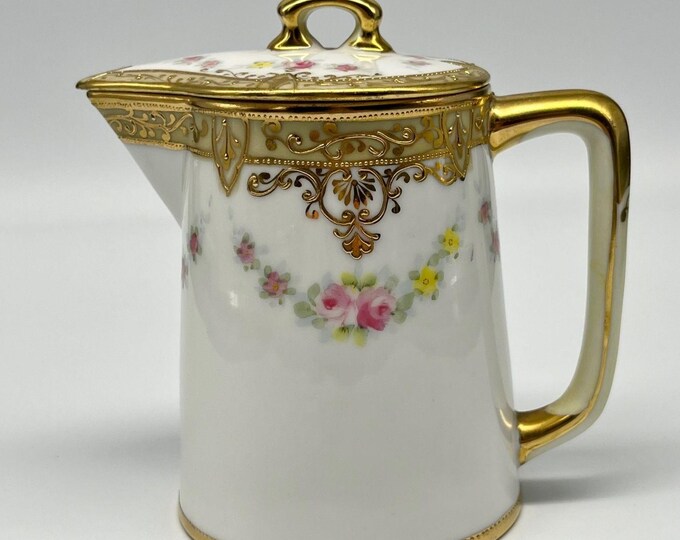 Vintage Nippon Morimura Bros Hand-painted Porcelain Creamer With Lid - Etsy