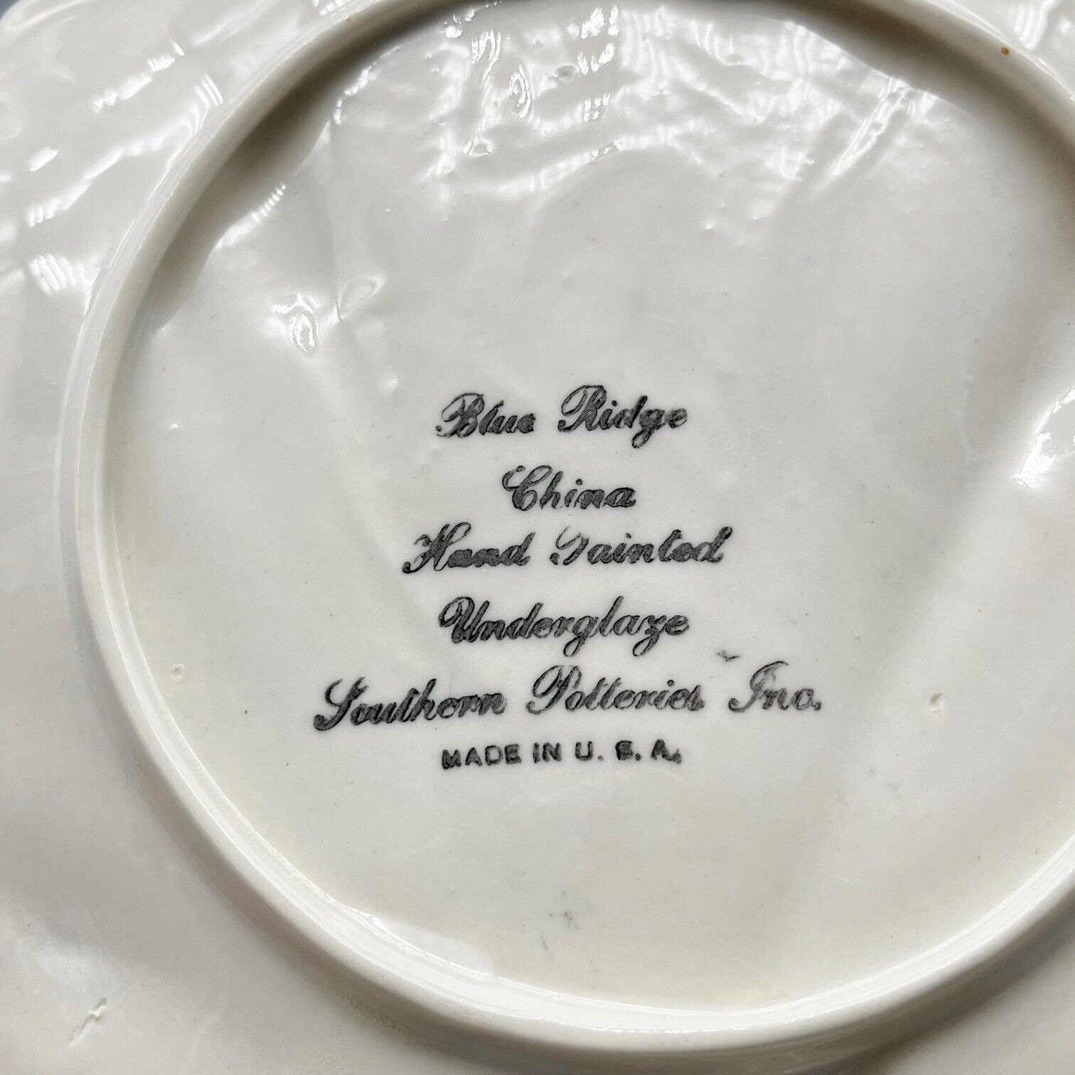 Southern Pottery Blue Ridge China Hand Painted Underglaze - Etsy