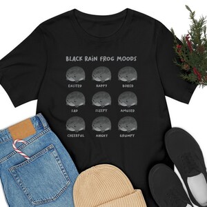 Grumpy Black Rain Frog Moods T-shirt - Etsy