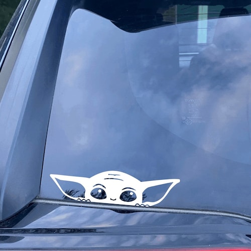 Grogu Vinyl Decal - Etsy