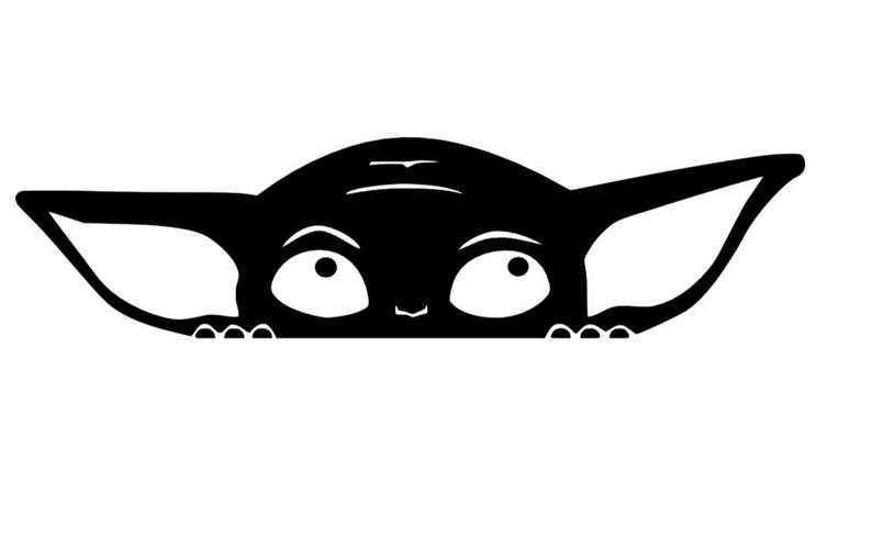 Grogu Vinyl Decal - Etsy