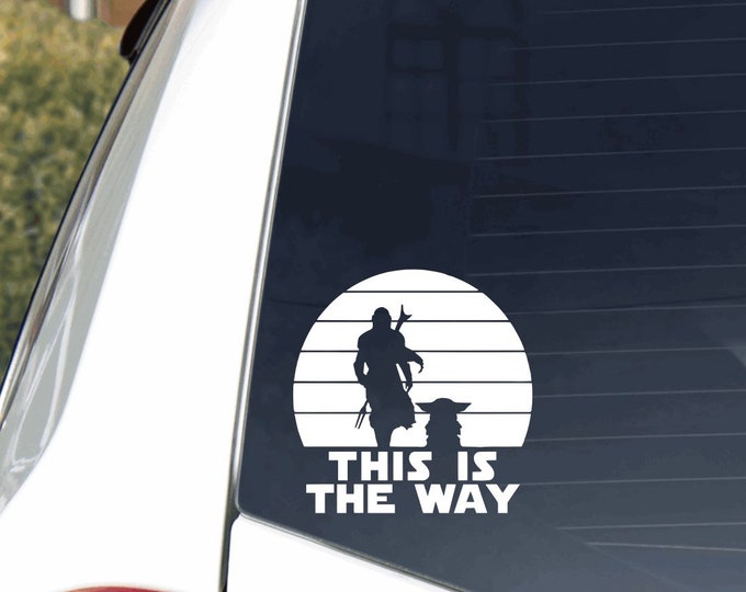This is the Way Mandalorian Vinyl Decal - Etsy