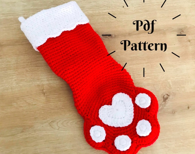 Crochet Dog or Cat Stocking - Etsy
