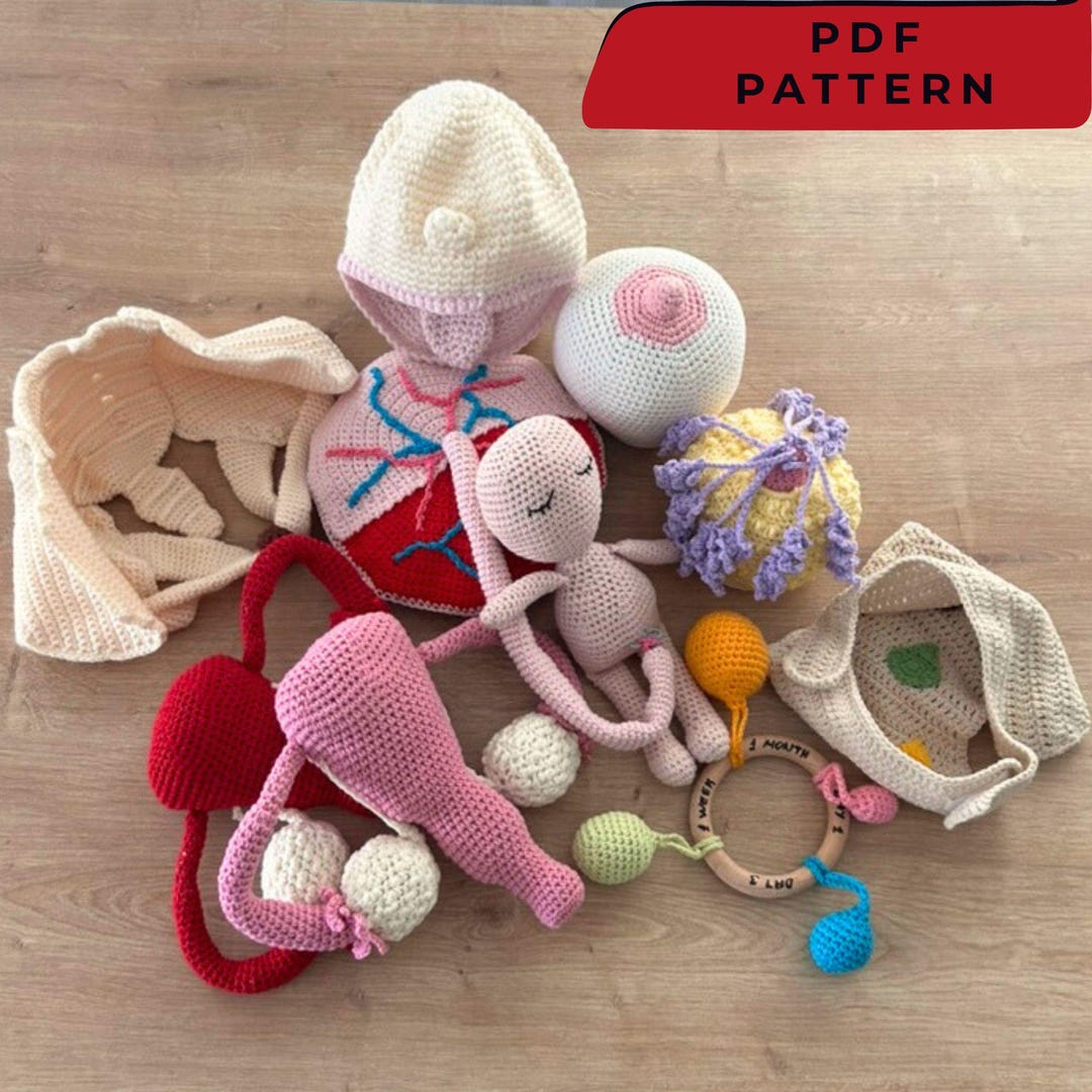 Ultimate PDF Pattern Bundle: 9 Model Crochet Anatomy & Education Tools ...