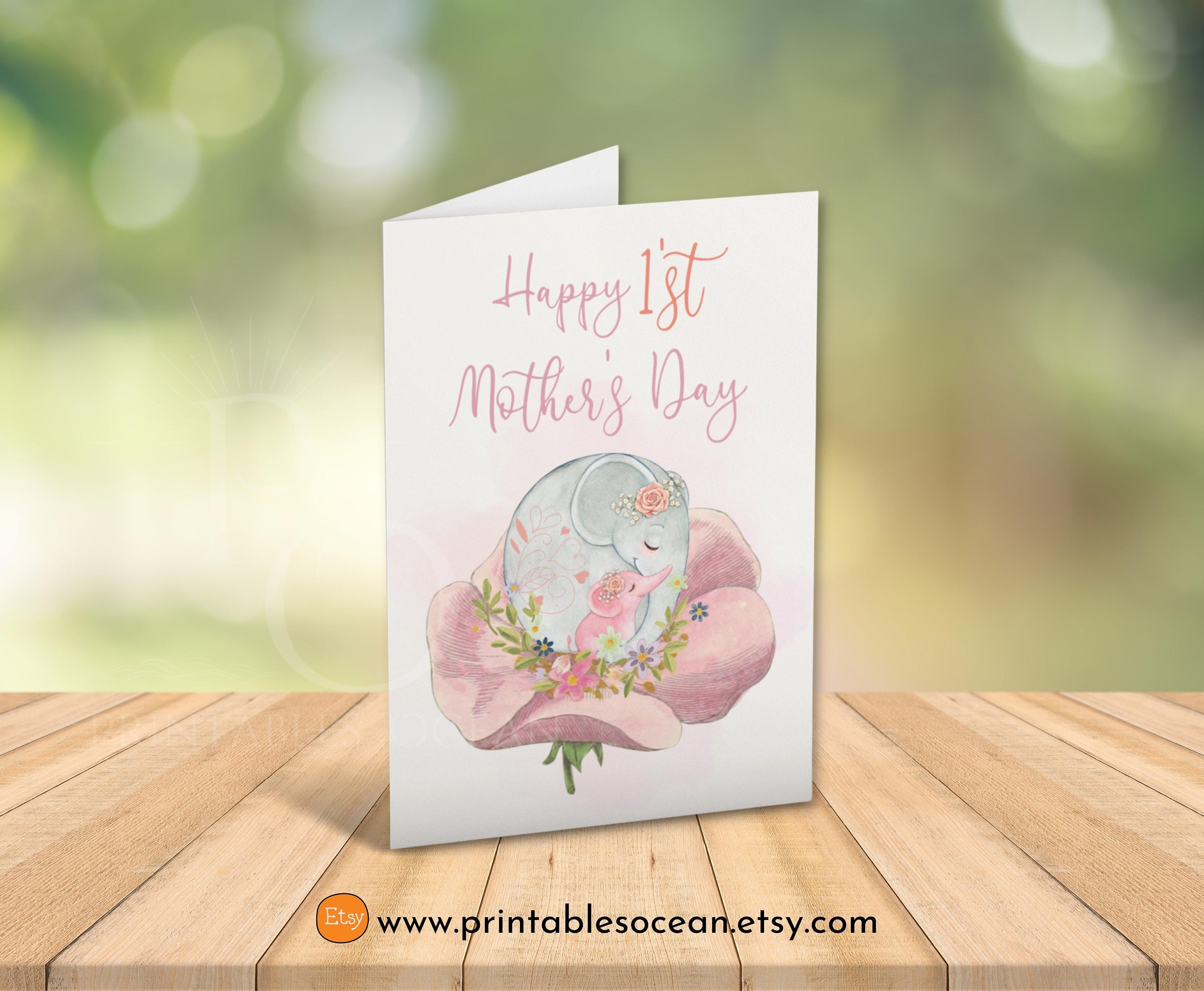 1st Mother's Day Card Printable, First Mother's Day Card, New Mom ...