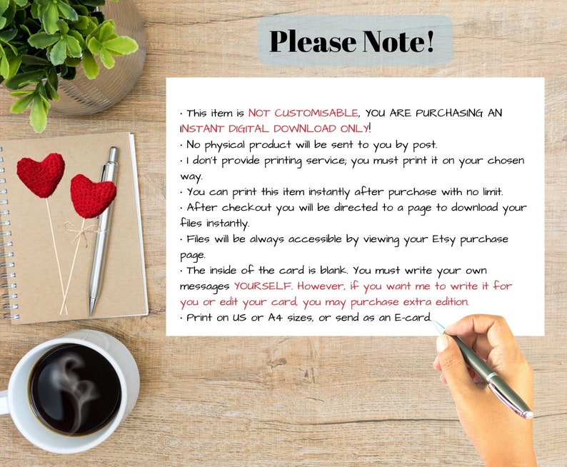 Printable Valentine's Day Card for Him Husband Boyfriend Fiancé Partner ...