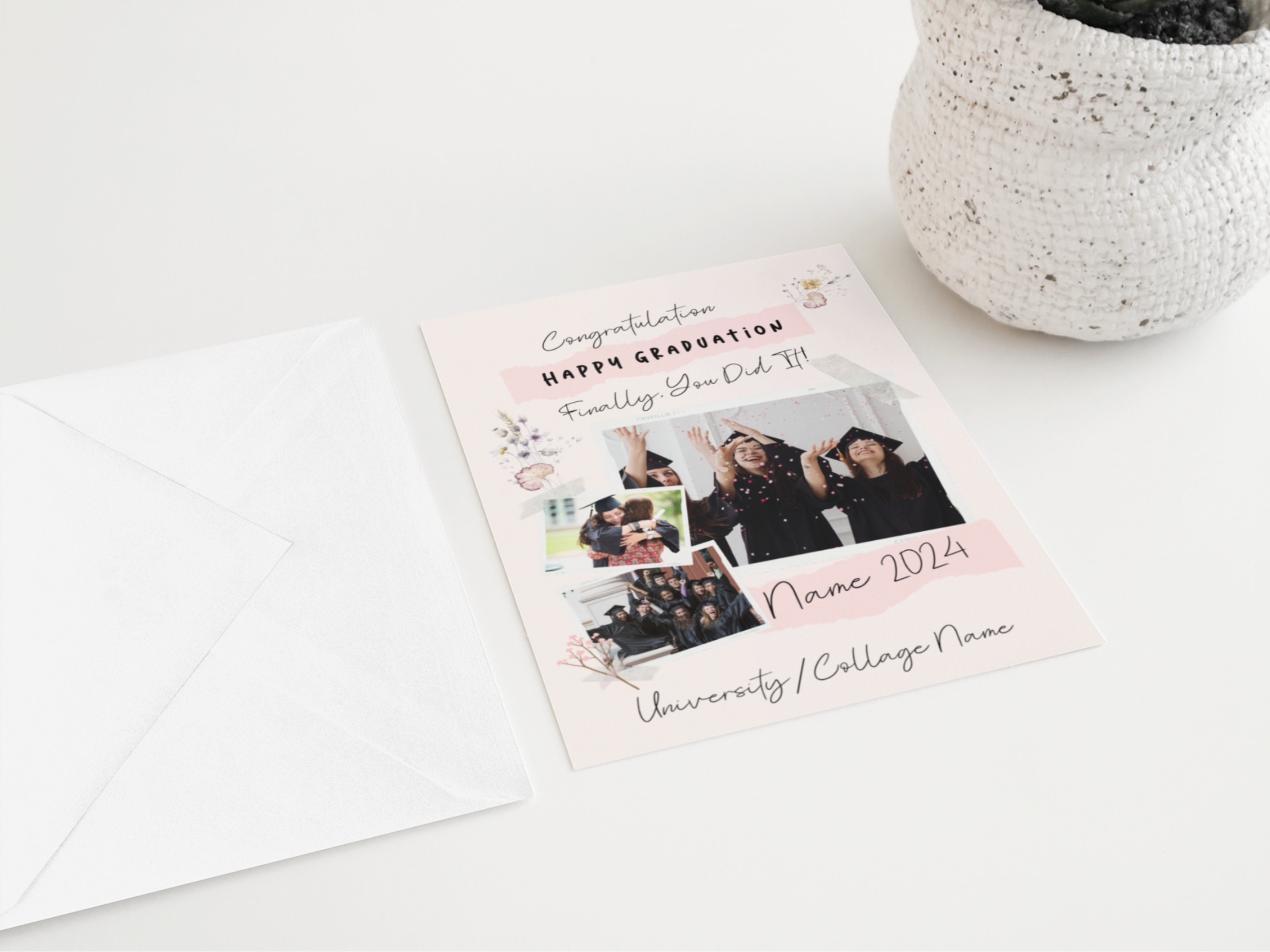 Personalized Graduation Photo Card for Daughter Friends, Custom ...
