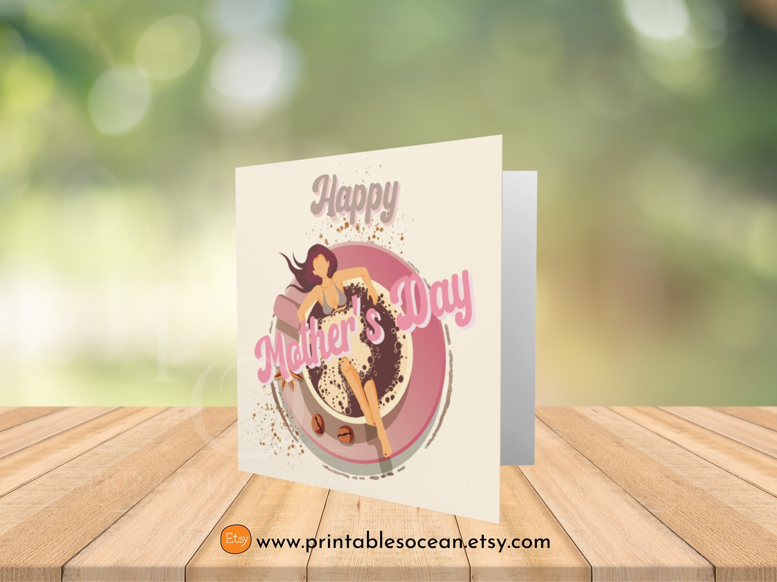 Printable Mother's Day Card for Coffee Lovers Instant Download Last ...