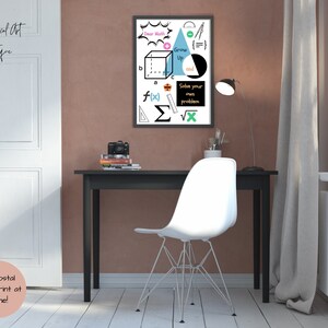 Funny Math Wall Art to Decorate Your Bedroom, Mathematical Quote, Math ...
