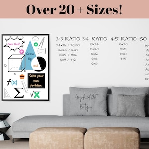 Funny Math Wall Art to Decorate Your Bedroom, Mathematical Quote, Math ...