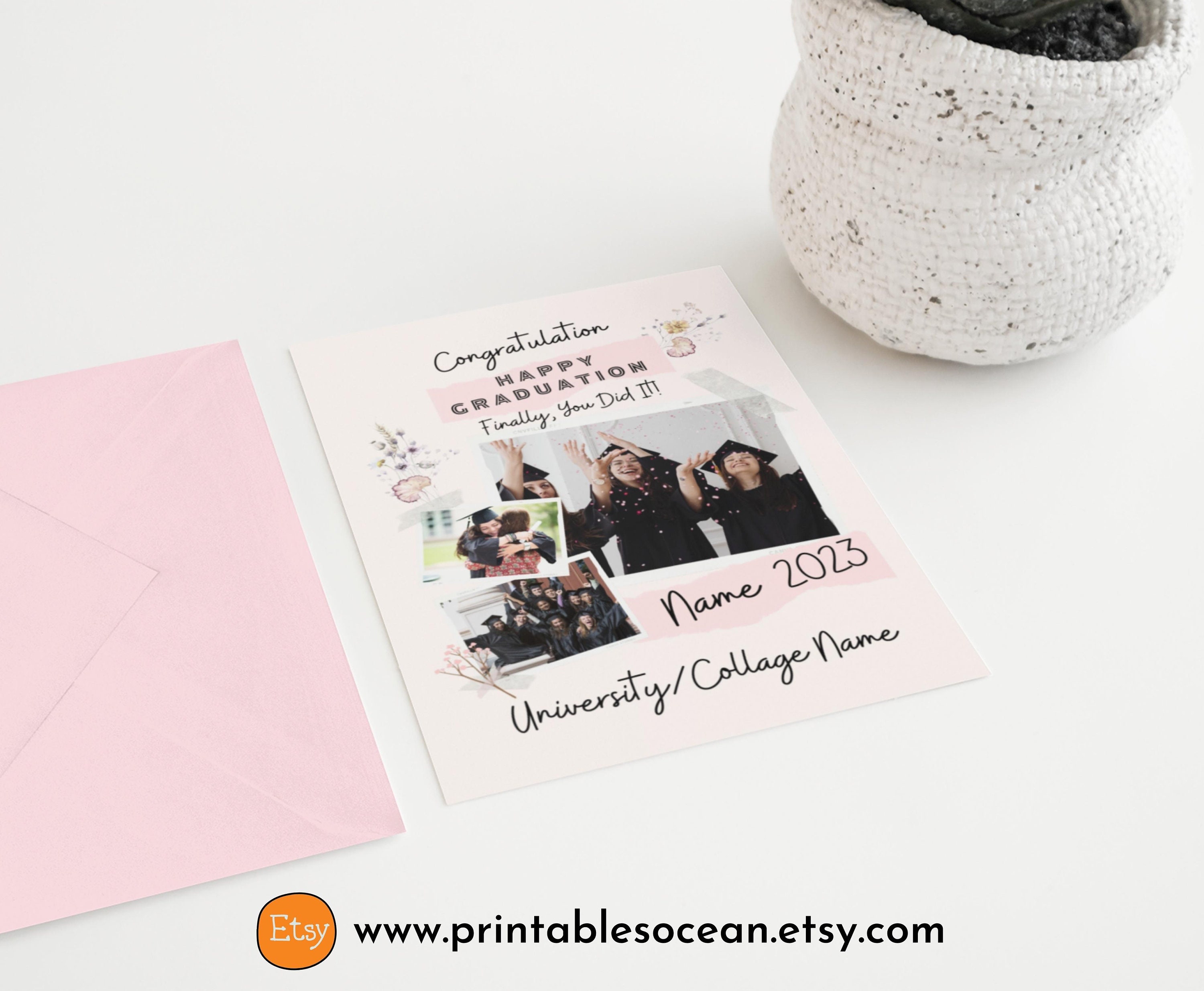 Personalized Graduation Photo Card for Daughter Friends - Etsy