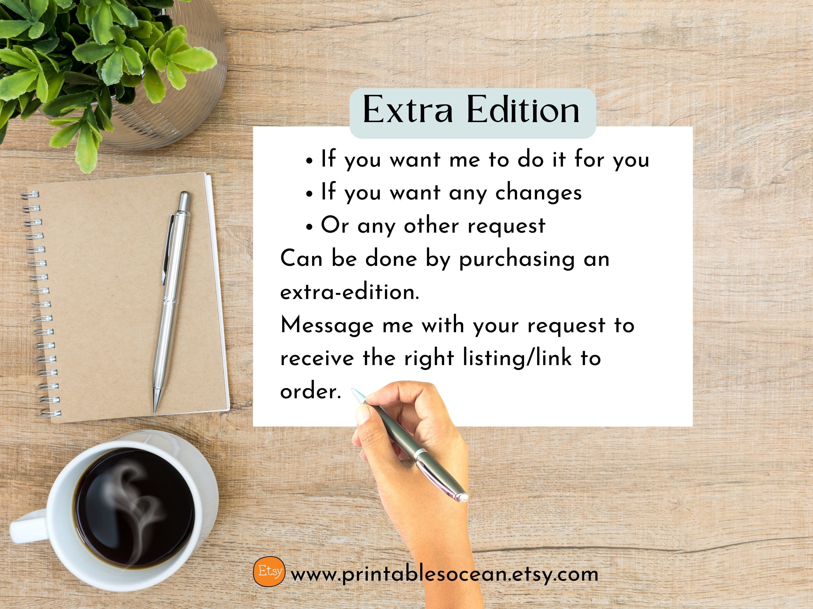 Printable Nanny Mother's Day Floral Card 5x7 Inches Last Minute Gift ...