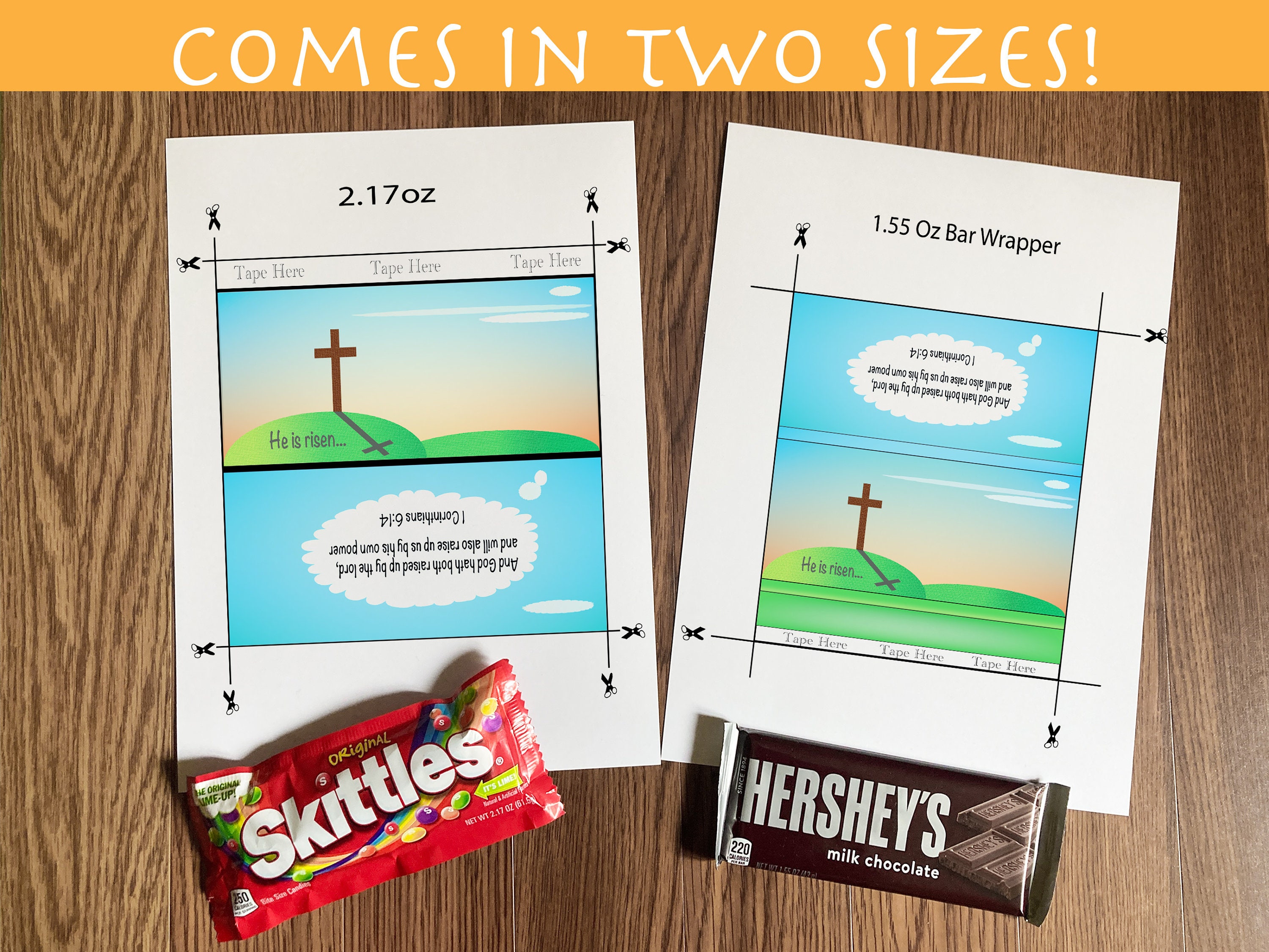 He is Risen | Custom Candy Wrapper | Printable Candy Wrapper | Easter ...