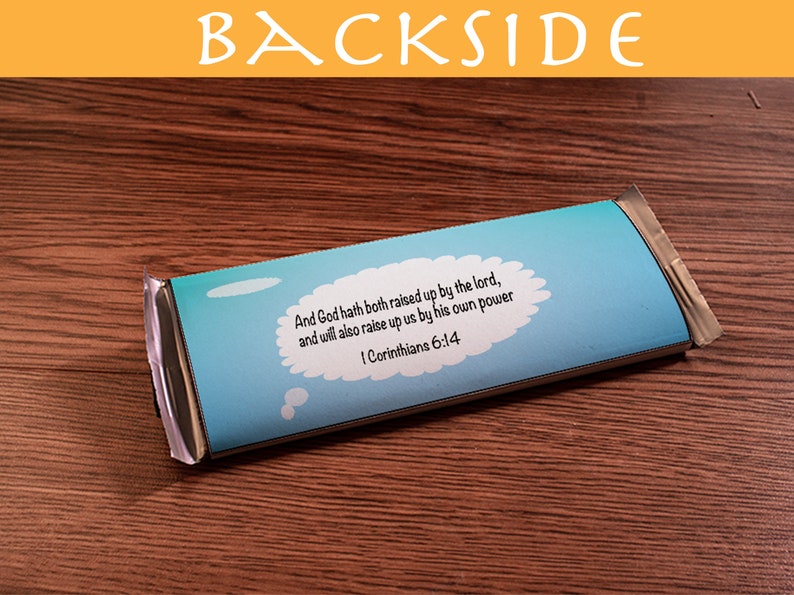 He is Risen | Custom Candy Wrapper | Printable Candy Wrapper | Easter ...