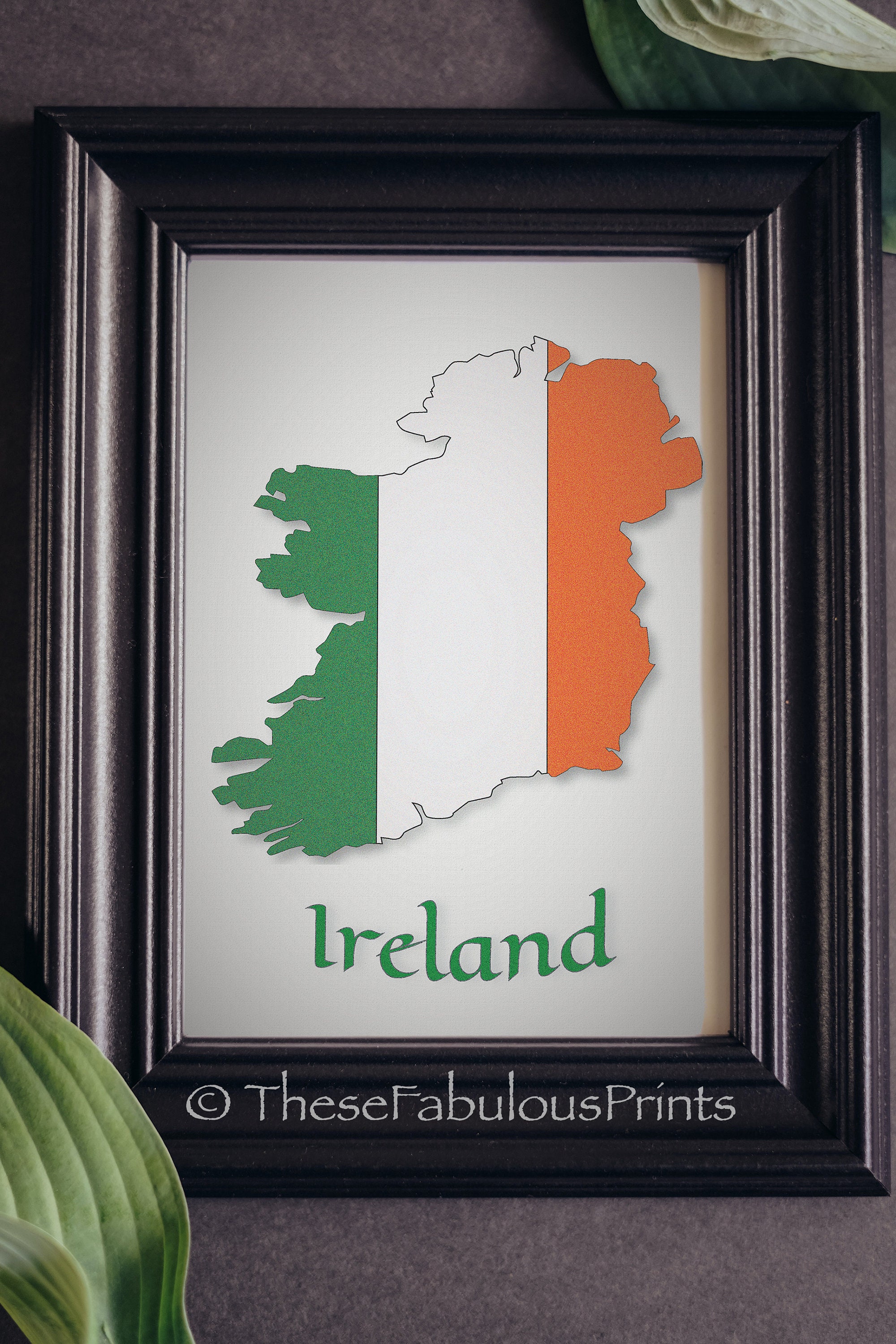 Map of Ireland | St. Patricks Day | Irish Wall Decor | Digital Wall ...