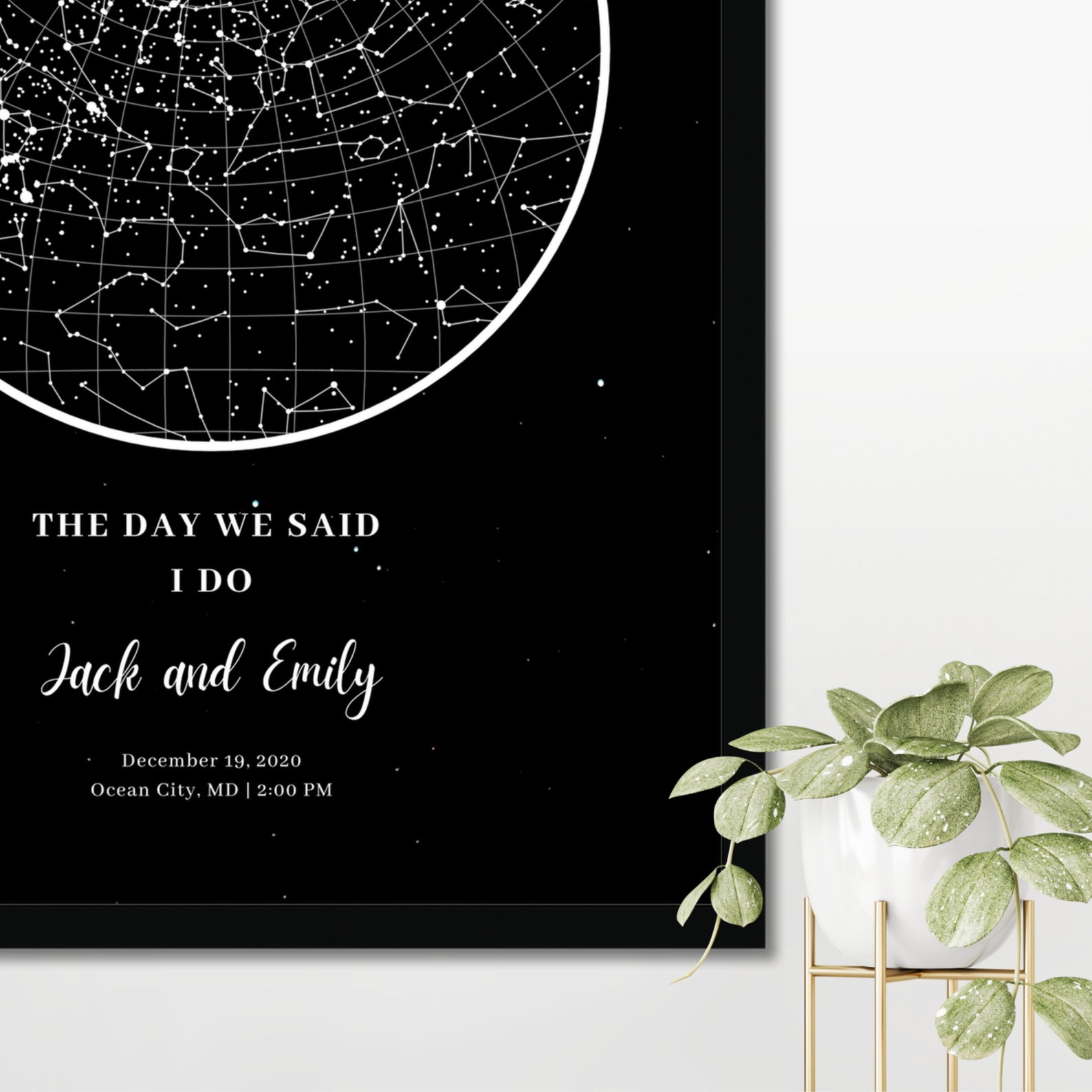 Custom Star Map Constellation Map Star Map by Date Night - Etsy