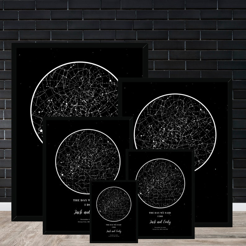 Custom Star Map Constellation Map Star Map by Date Night - Etsy