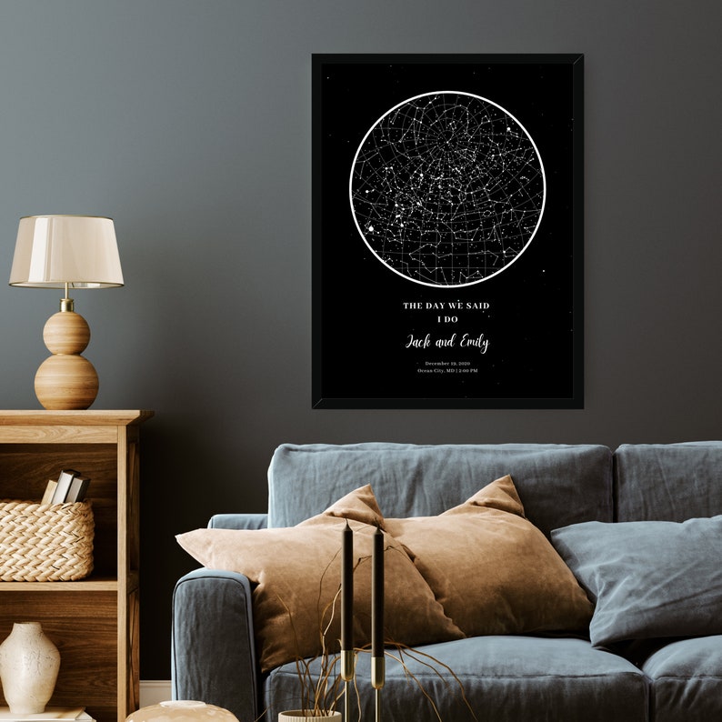 Custom Star Map Constellation Map Star Map by Date Night - Etsy