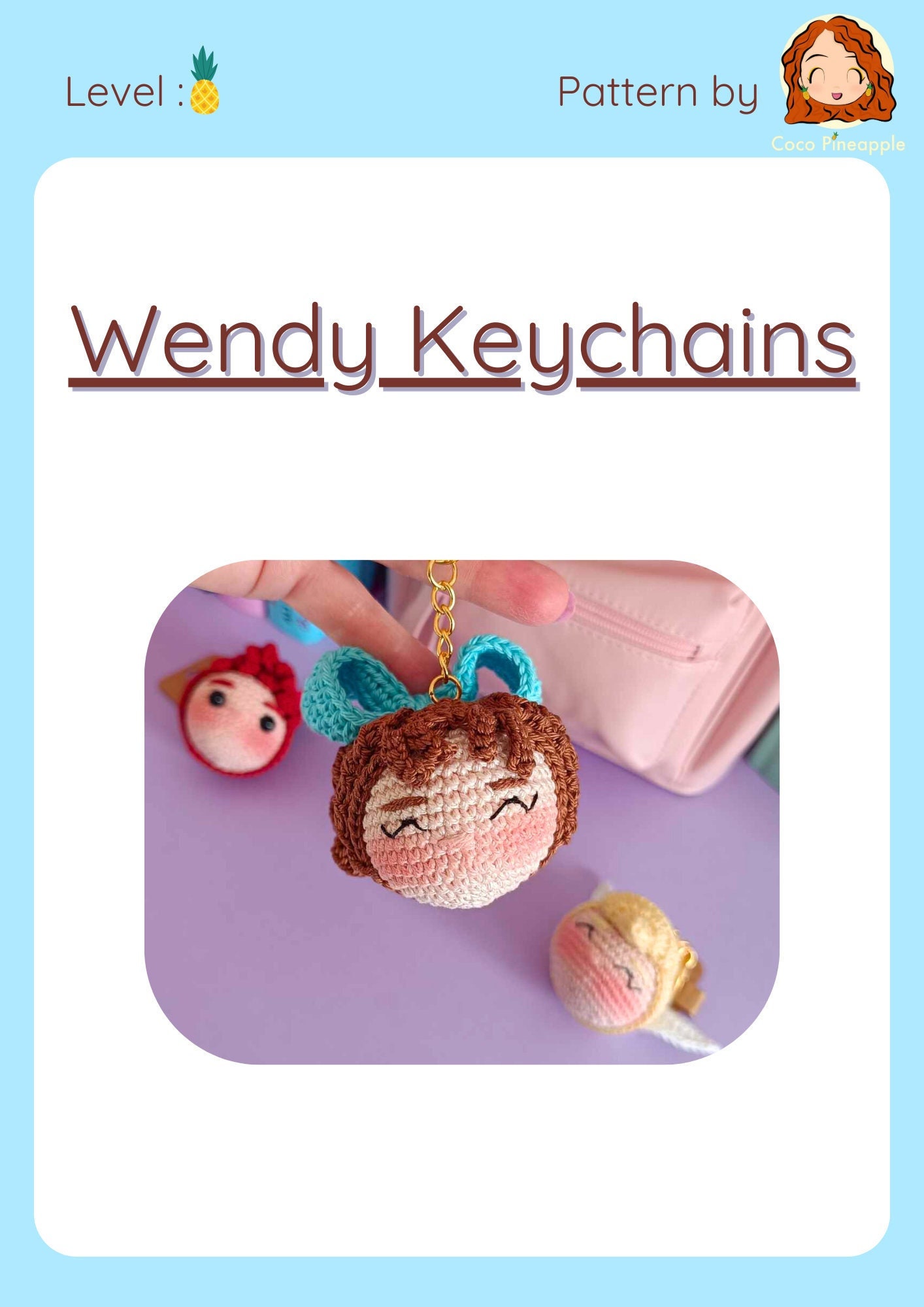 PATTERN Keychain Wendy - Peter Pan - Etsy