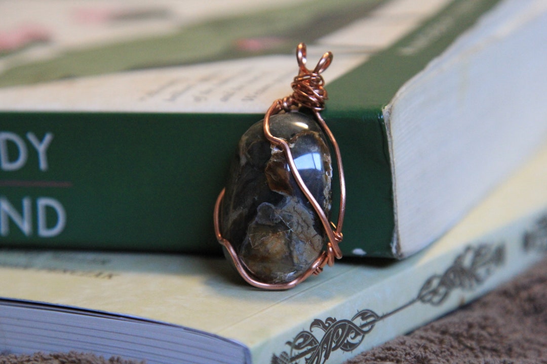 Insane Multidimensional Black Ocean Agate Pendant - Etsy