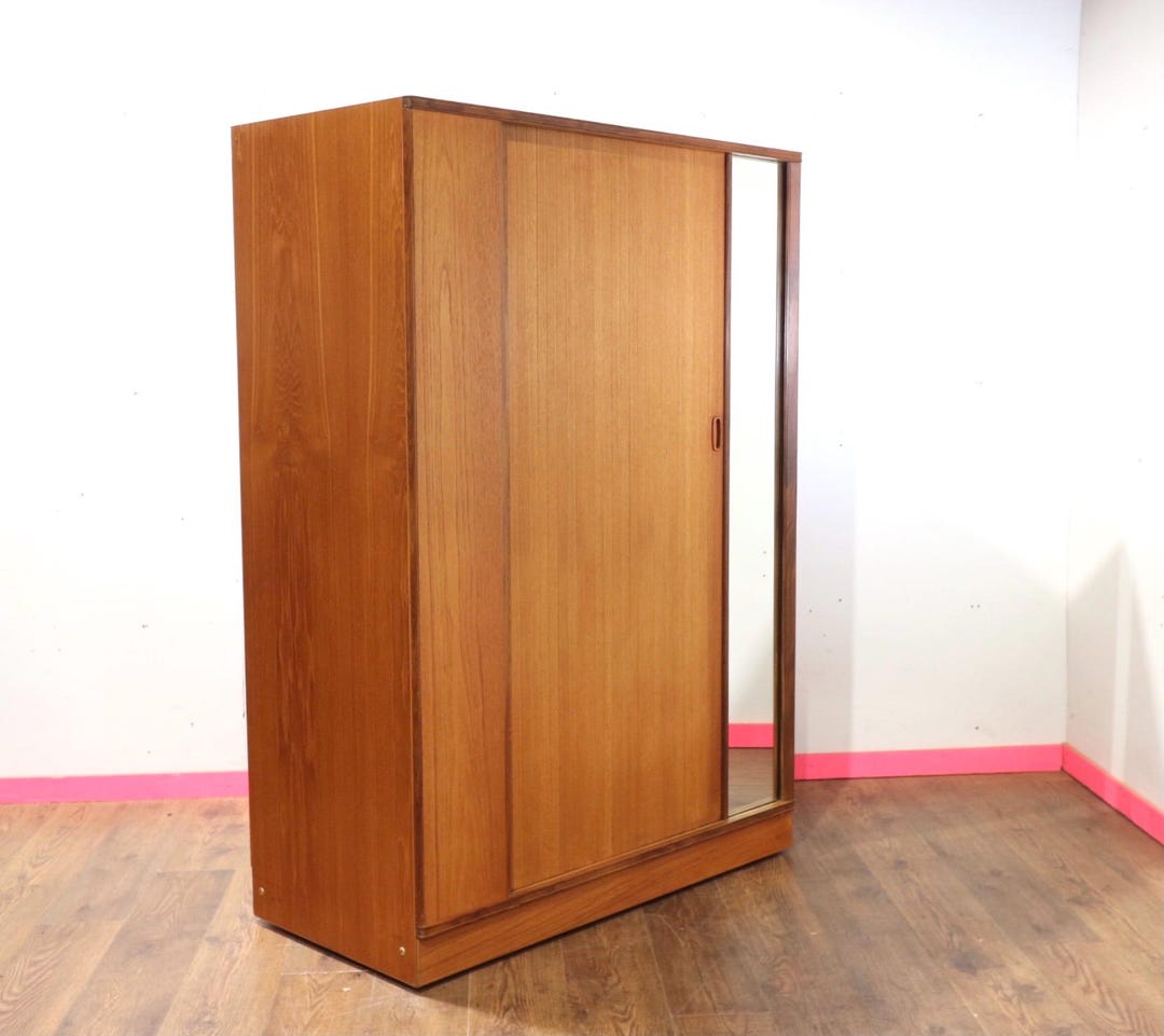 Mid Century Modern Vintage Teak Armoire Wardrobe by Austinsuite Danish ...