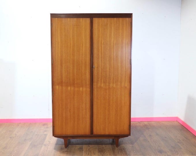 Mid Century Modern Vintage Teak Gentlemens Wardrobe Armoire by ...