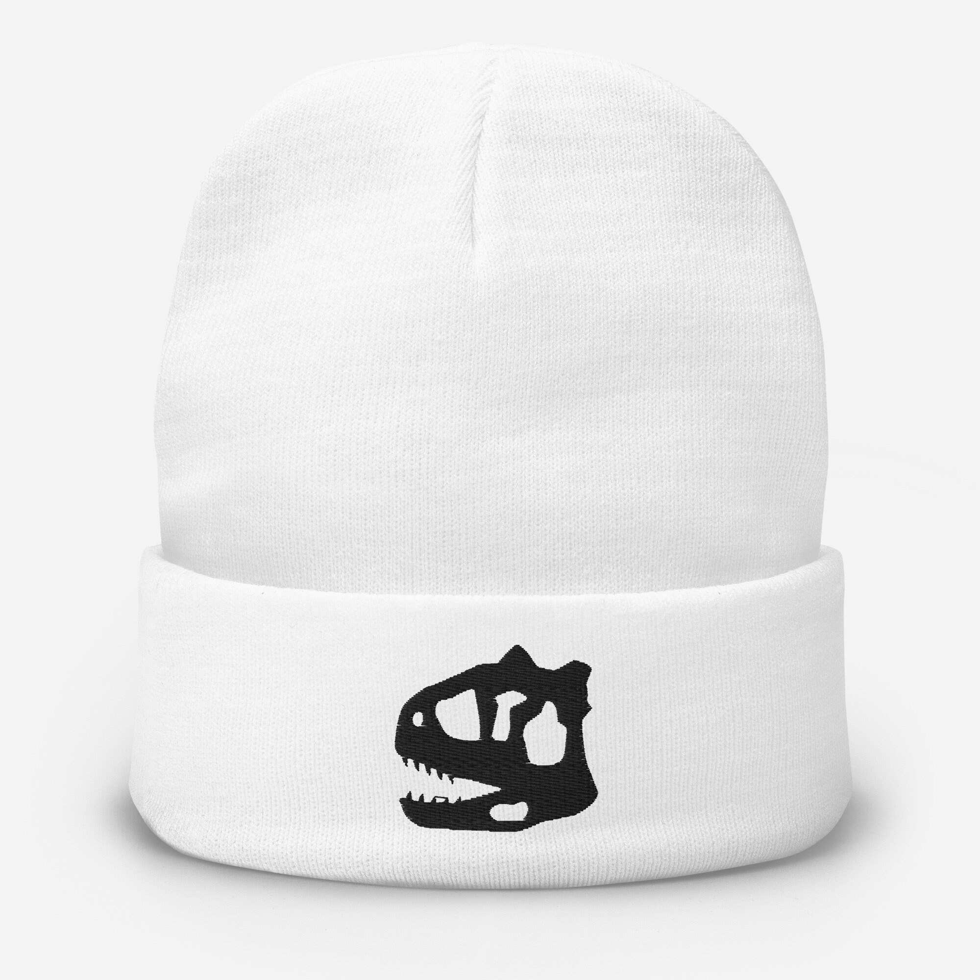 Carnotaurus Embroidered Beanie, Dinosaur Hat, Paleontology Hat ...