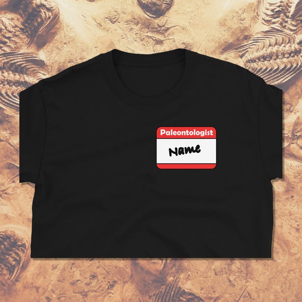 Paleontologist Name Tag - Etsy