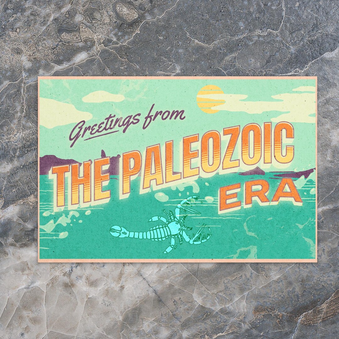 Greetings From the Paleozoic Standard Postcard, Megalograptus Gift ...