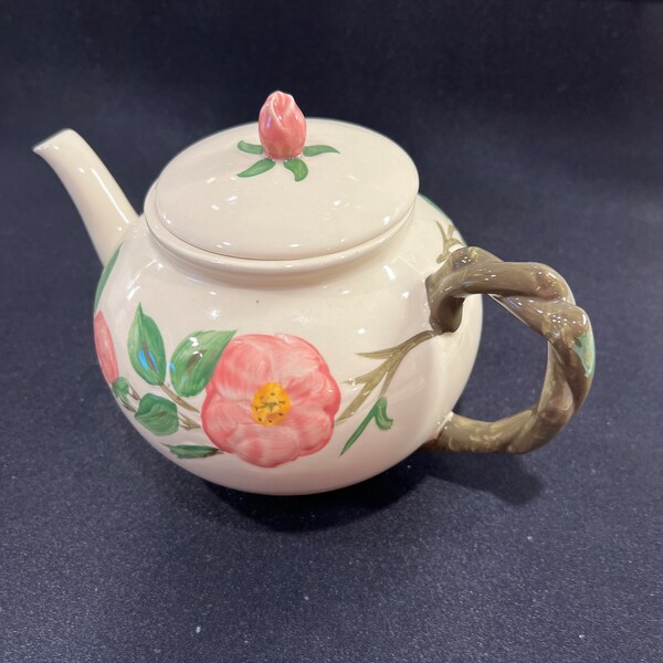 Pink Rose Teapot - Etsy