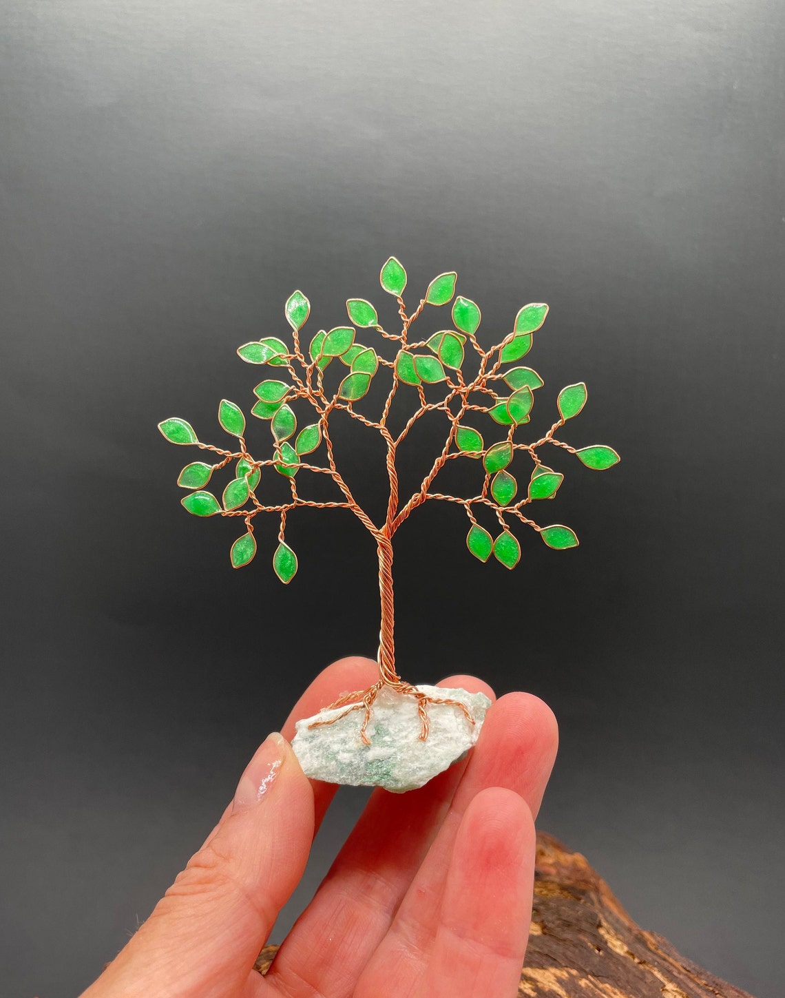 Copper Wire Tree of Life Tree Sculpture Green Aventurine - Etsy