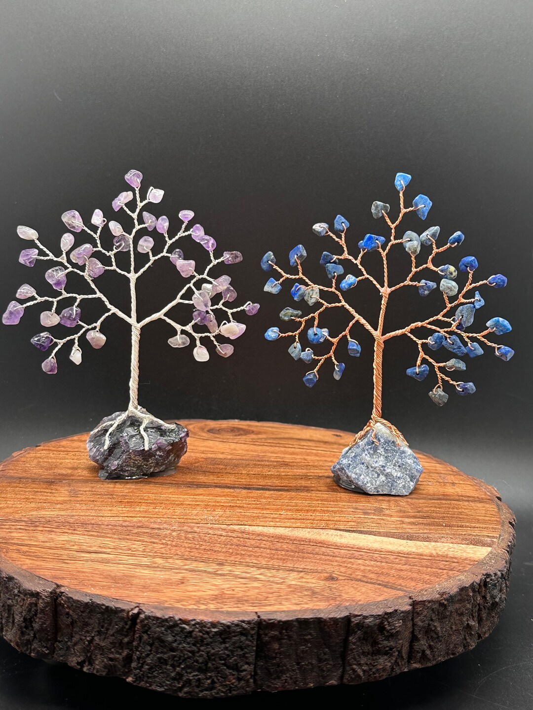 Chakra Gemstone Tree of Life Sculpture: Wire Crystal Art - Etsy