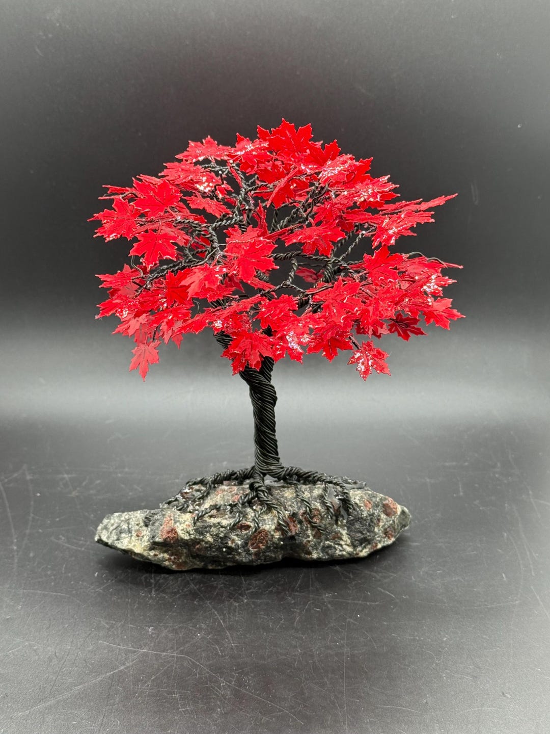 Red Maple Wire Tree • Copper Wire Sculpture • Fall Seasonal Decor on ...