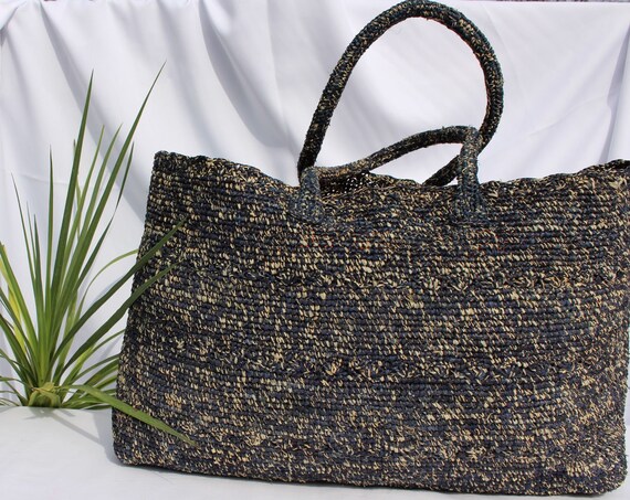 Raffia Crochet Bag XXL Raffia Crochet Basket Raffia Shopper - Etsy