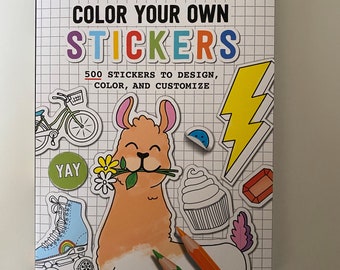 Color Your Own Stickers - Etsy