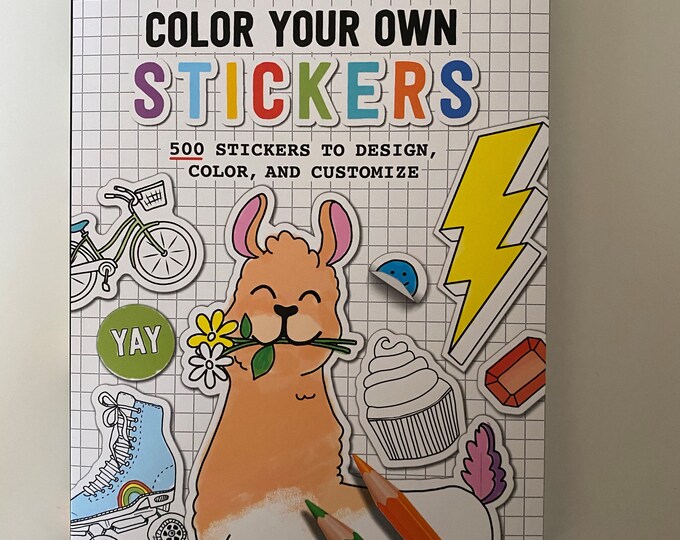 Color Your Own Stickers (500 Stickers to Design) - Etsy
