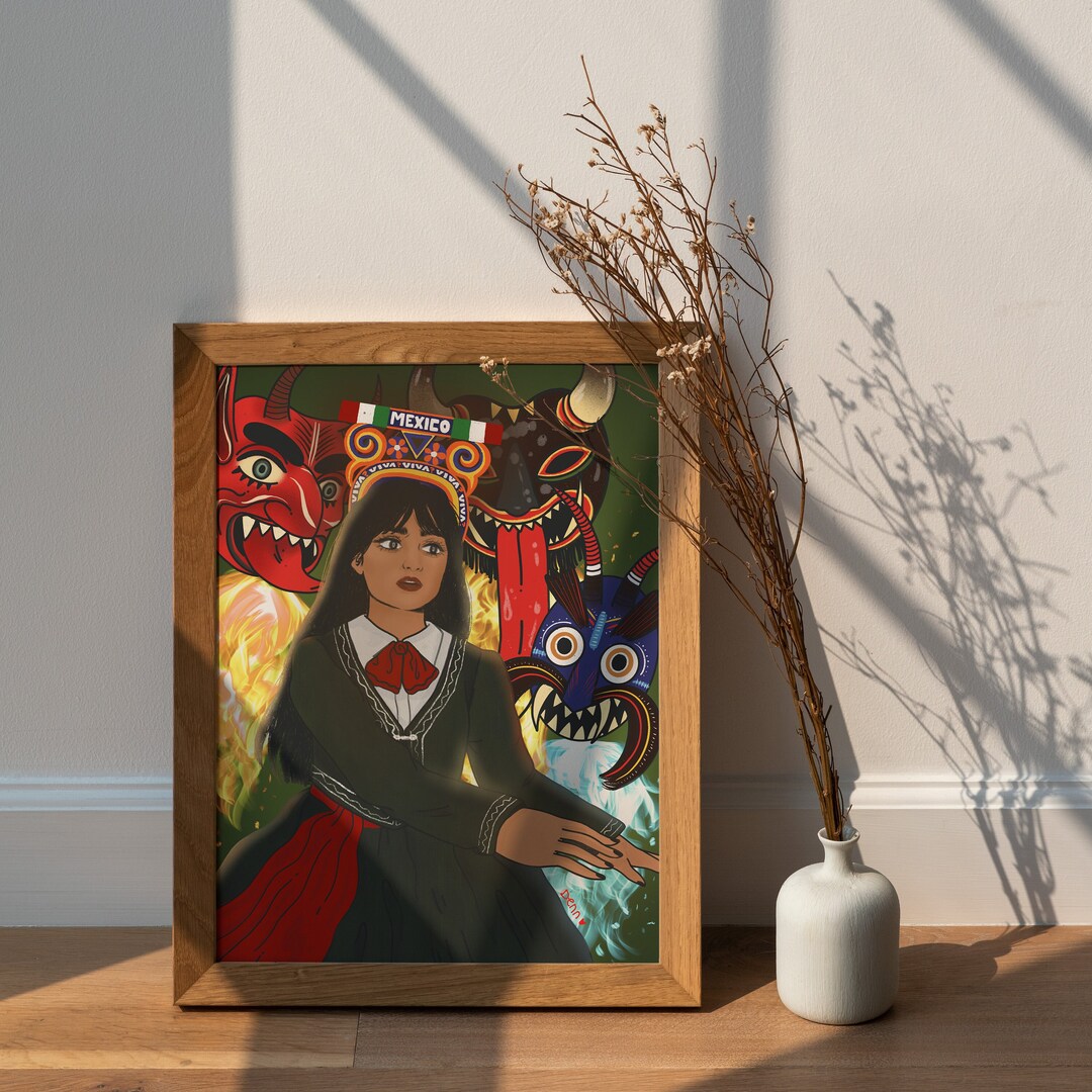 Máscaras Mexicanas Print / Art Print / Illustration / Mexican ...