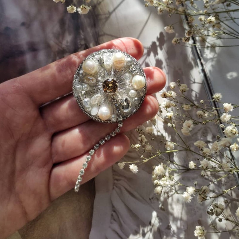 Dandelion Brooch - Etsy