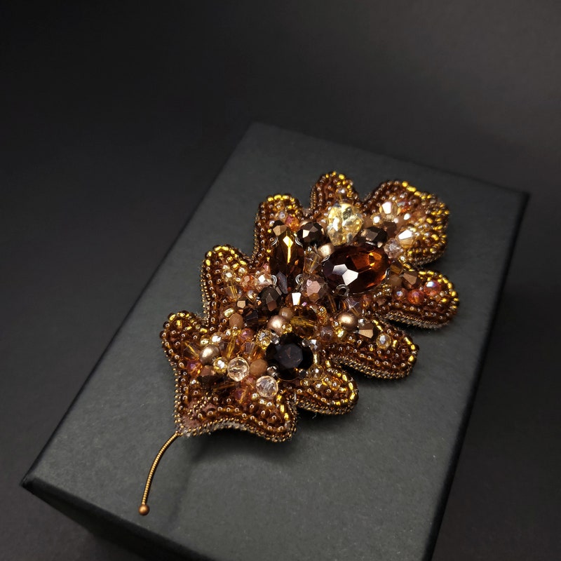 Autumn Leaf Brooch - Etsy