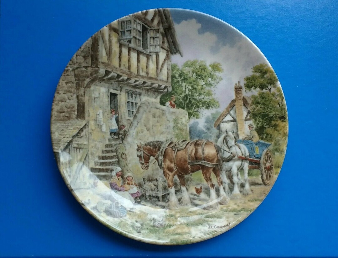 Wedgwood Life on the Farm Morning in the Farmyard Plate No 742K J.L ...