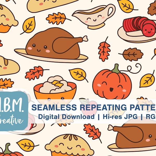 Thanksgiving Pattern - Etsy