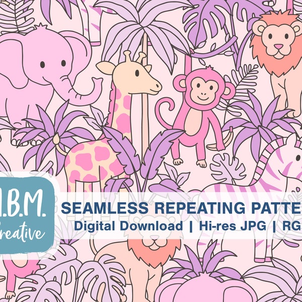 Zoo Animal Pattern - Etsy