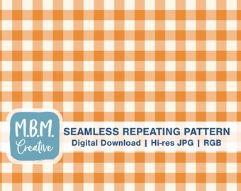 Burnt Orange Gingham Seamless Pattern Seamless File Repeat Checked ...