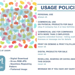 Jelly Bean Candy Repeat Pattern on White for Commercial Use, Colorful ...